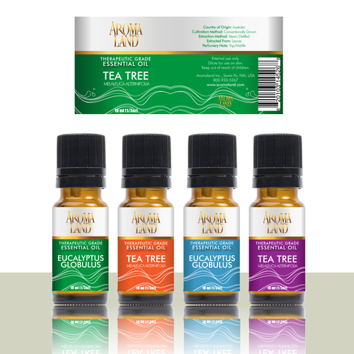 Fresh New Design for Essential Oils | Product label contest