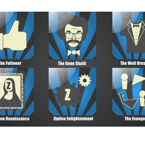 Create Xbox360-style Achievement Badges for The Zipline Show | Button ...