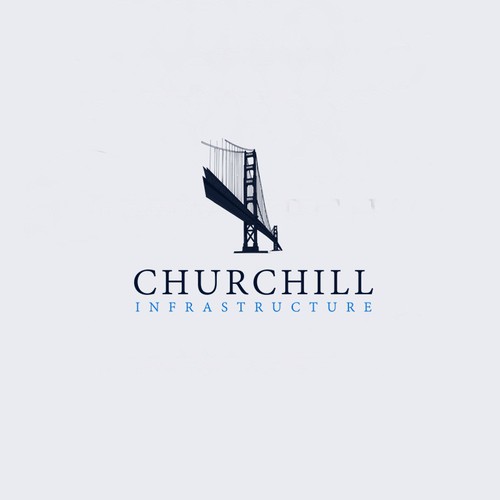Create a classic traditional logo for Churchill Infrastructure Civil ...