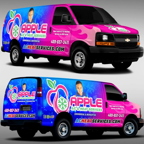 Designs | Hvac van wrap that stands out from the traditional | Car ...