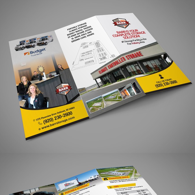Storage Facility Brochure | Postcard, flyer or print contest