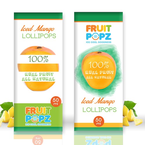 Create a great label and package design for a premium brand real fruit ...