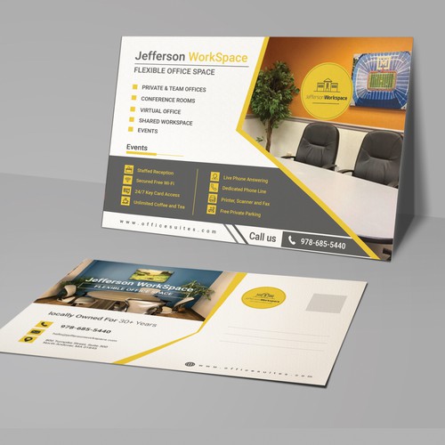 Direct Mail Campaign Coworking Space | Postcard, flyer or print contest