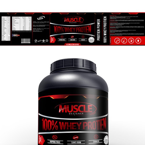 MUSCLE DESIGNER NUTRITION - Label design | Product label contest