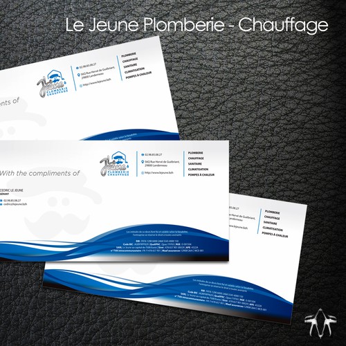 Designs | Documents en-tête + carte de visite Le Jeune Plomberie ...