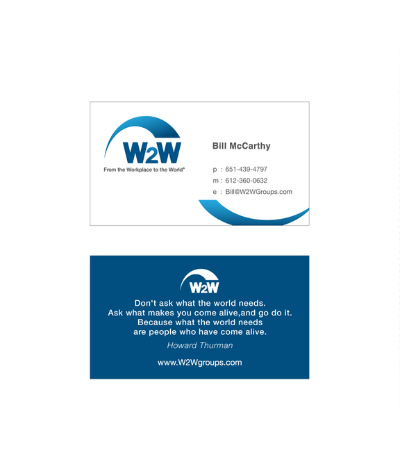 W2W needs a new logo and business card | Logo & business card contest
