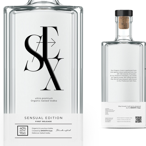Designs | Sensual Evocative X rated (R18) Vodka | Product label contest