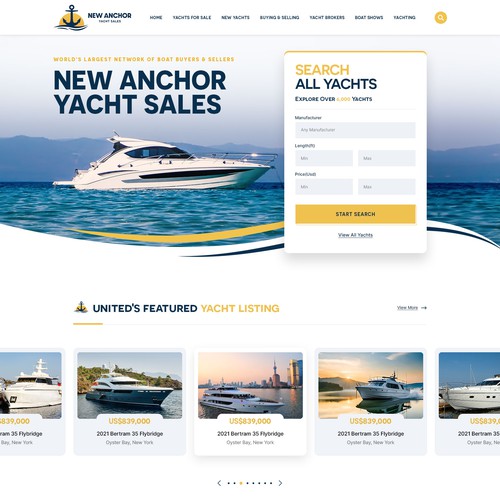 Designs | 🛥️ 👙🚤 Awesome boat / yacht brokerage firm changing the ...