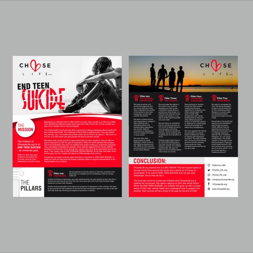 ChooseLife.org Mission Statement Flyer | Postcard, flyer or print contest