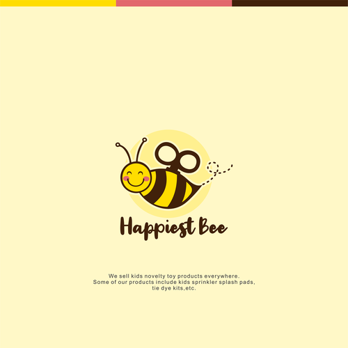 Designs | Design a cute, happy logo for Happiest Bee. | Logo design contest