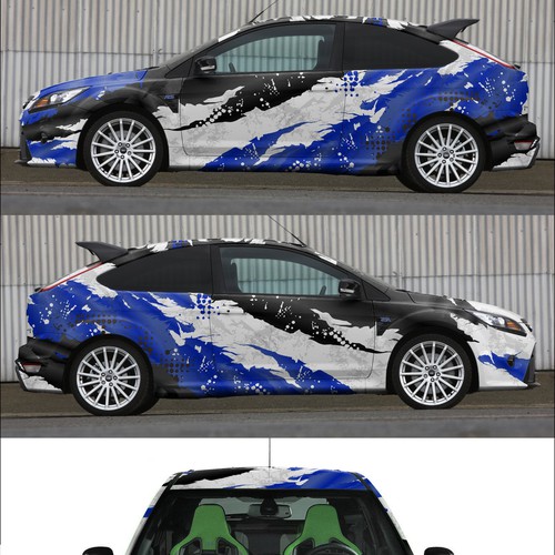 Designs | Ford Focus RS CNG Technic Wrap | Car, truck or van wrap contest