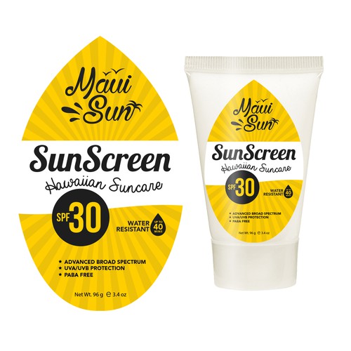 Sunscreen Label Design - Create on Trend, New, Hip, Creative Logo and ...