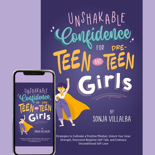 Designs | Fun, inviting book cover appealing to teen girls about self ...