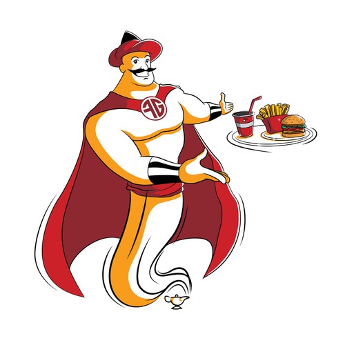 Awesome Genie Character Illustration with additional gestures ...