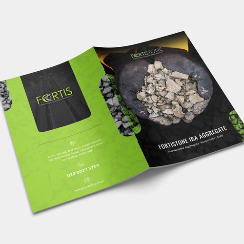 Designs | Product Brochure (Fortistone IBA Aggregate) | Brochure contest