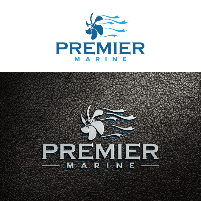 boat sales and service, boat prop with wavecurl. name of business is ...