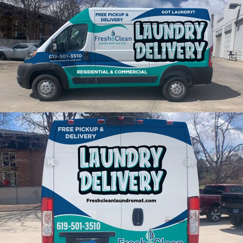 Designs | Bold Wrap Design for Laundry Delivery Van | Car, truck or van ...