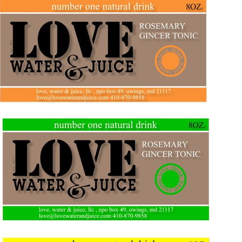 Health Drink Label Redesign | Product label contest