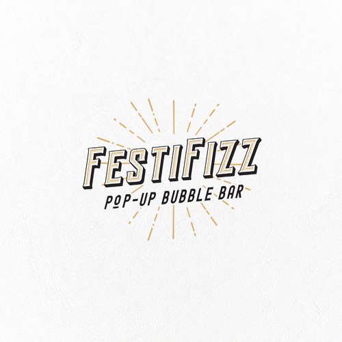 Designs | Logo for a pop-up bubble bar - FestiFizz | Logo design contest