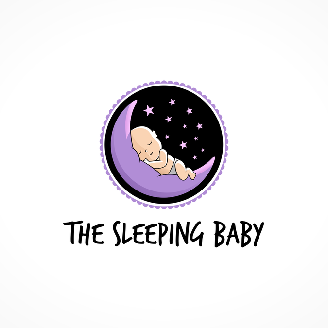 The Sleeping Baby needs a peaceful, fun logo that illustrates a happy ...