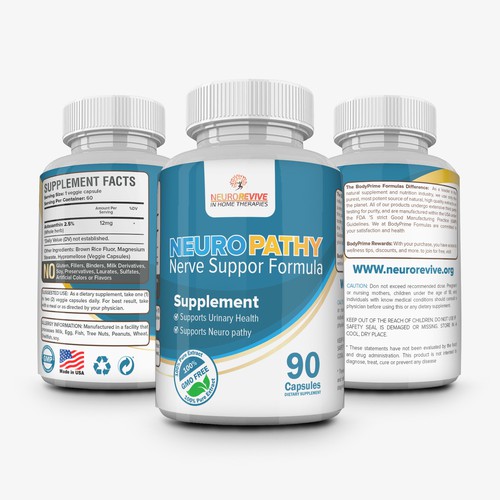 Design nutrition supplement label for new product | Product label contest