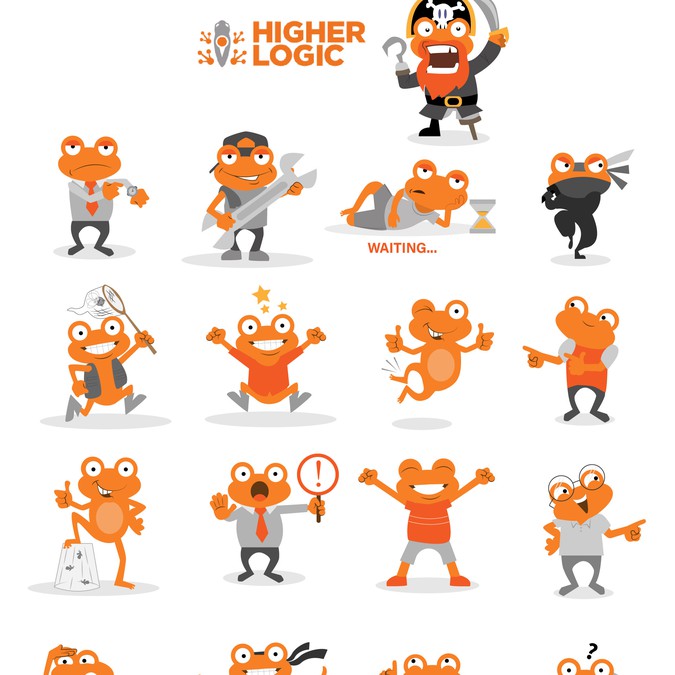 Frog with personality illustration for product pop-ups | Character or ...