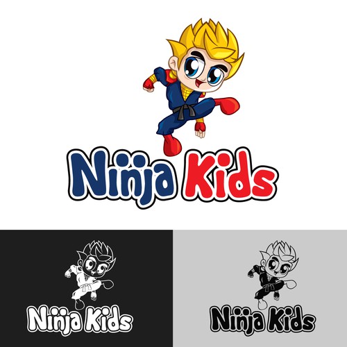 ninja kids logo | Logo design contest