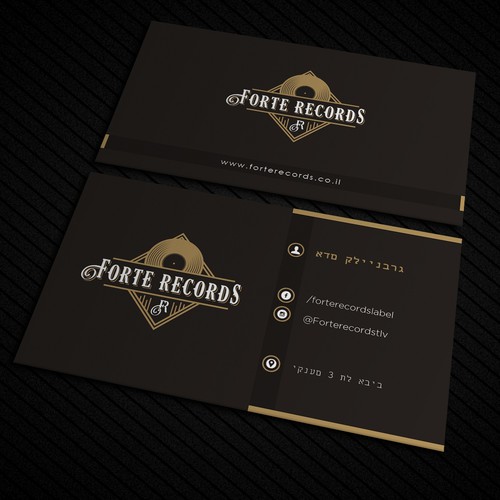 Business Cards For Burlesque Recording Studio | Business card contest