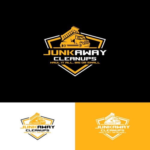 Designs | Modern Junk removal logo, badge style, both original example ...