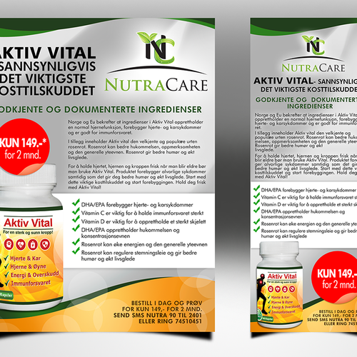 Make a great ad for new supplement product! | Postcard, flyer or print ...