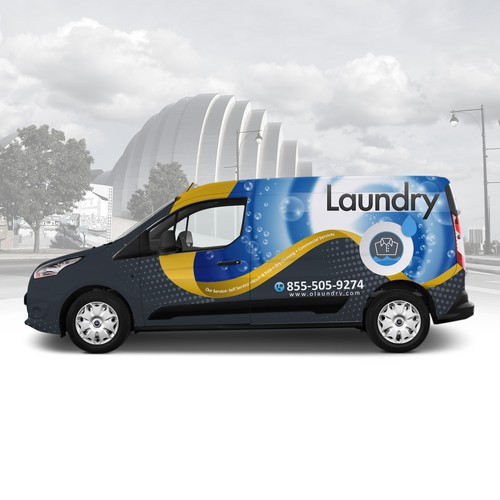 Design a van wrap graphic for a Laundry Pickup & Delivery service | Car ...