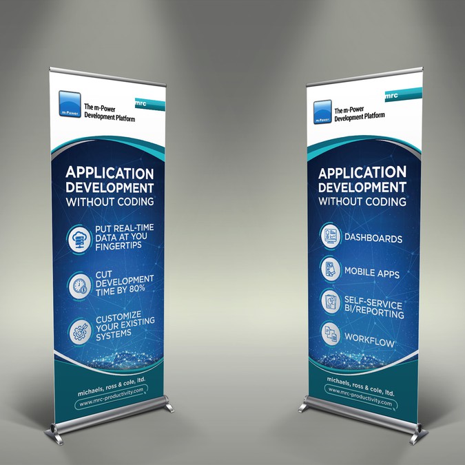 Software development company needs 2 retractable banners | Signage contest