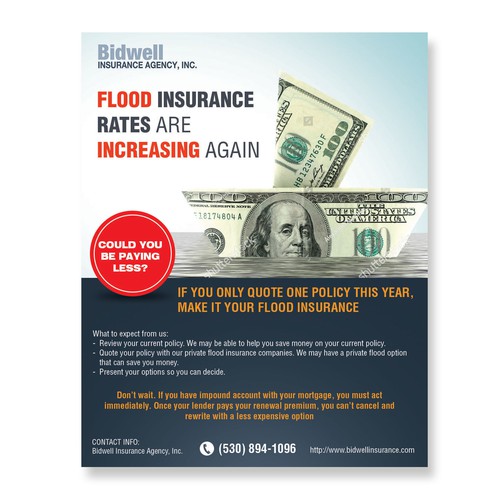 Print Ad: Eye-catching print ad for flood insurance in the U.S ...