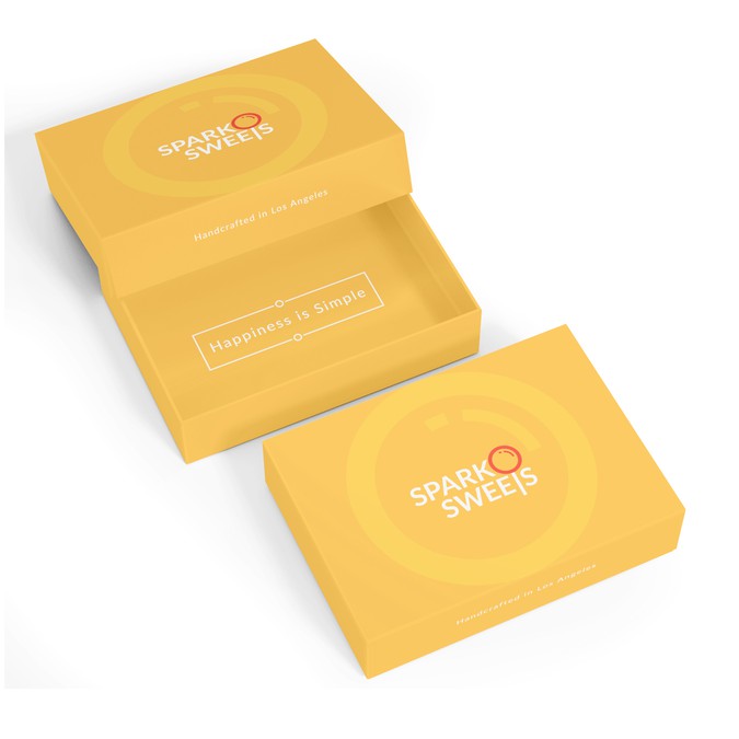 Luxury and Minimalistic Lollipop Gift Box Package Design | Product ...