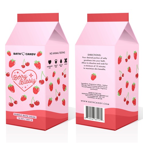 Designs | FUN Colorful Bubble Bath Milk Carton Design for Mass Retailer ...
