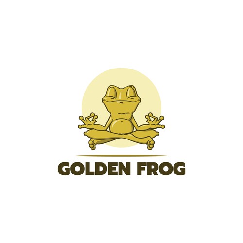 Designs | Zen-like Golden Frog logo for chill video games | Logo design ...