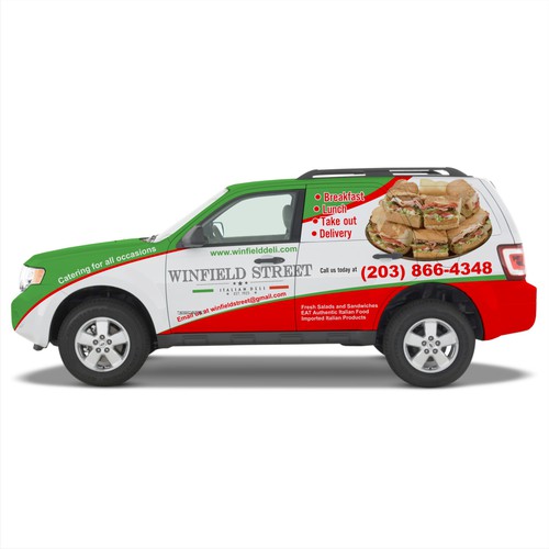 Fun Easy ITALIAN Car Wrapping for Italian Deli Catering and promotion ...