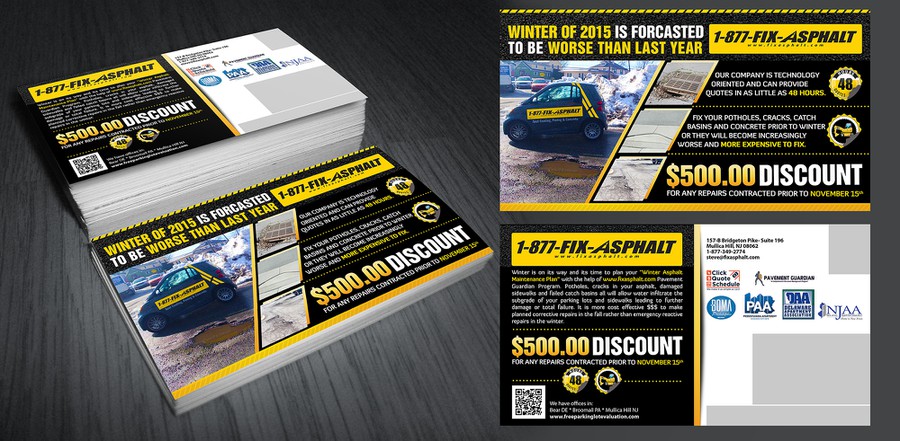 Post Card- Winter Pavement Maintenance | Postcard, flyer or print contest