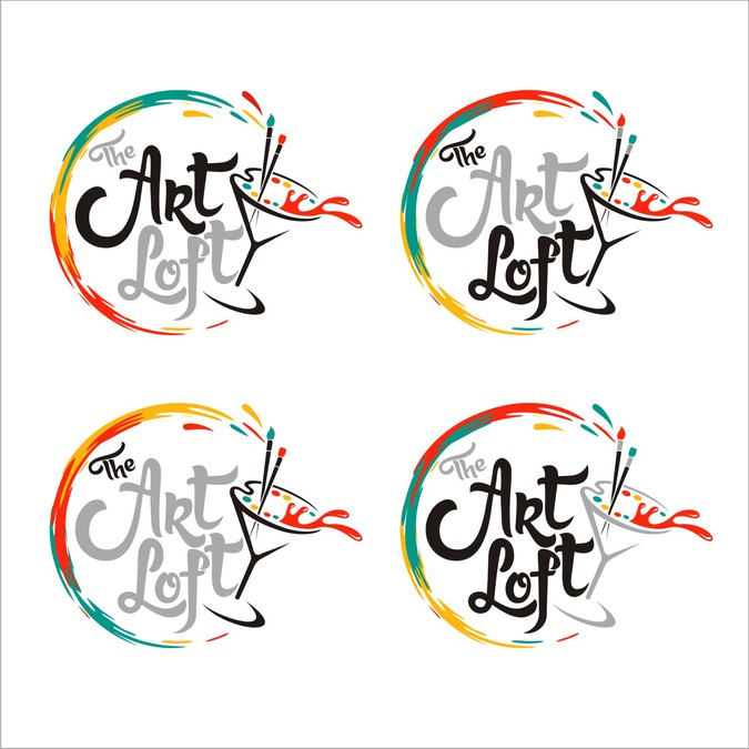 Paint and sip type-art studio looking for a new logo! | Logo design contest