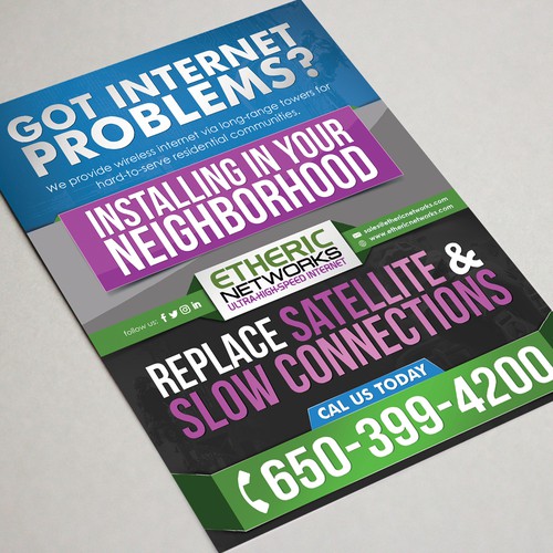 Wireless Internet Install Poster | Postcard, flyer or print contest