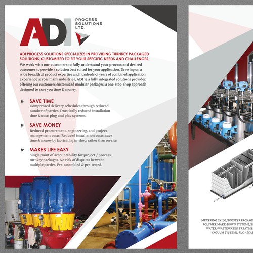 Create a brochure card for ADI Process Solutions | Postcard, flyer or ...