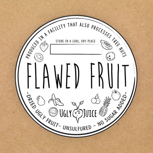 Waste Fighting Dried Fruit Packaging | Product label contest