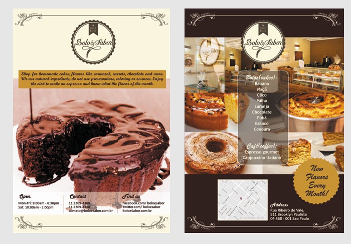 Create the next postcard or flyer for Bolo & Sabor | Postcard, flyer or ...