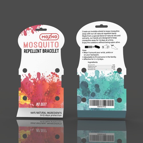 Mosquito Repellant Band Camping / Bug Control Product Package Design ...
