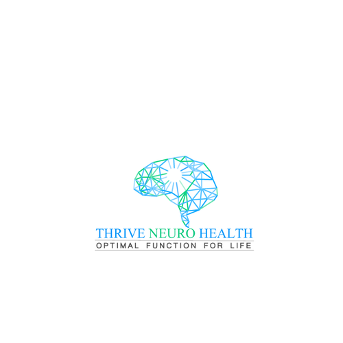 Clean logo for an integrated neurology clinic. We build better brains ...