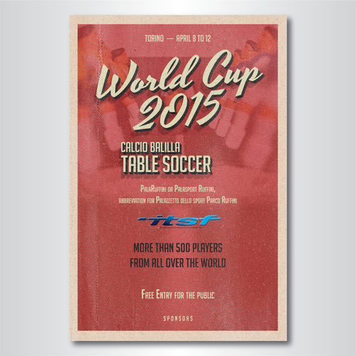Create a poster for the table soccer World Cup 2015 (babyfoot ...