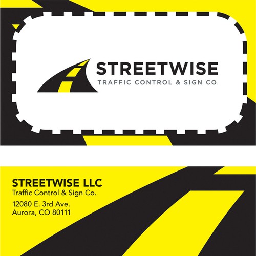 Biz cards and letterhead for new traffic control company | Stationery ...