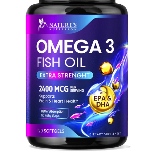 Designs | Omega 3 Fish Oil Design needed for Nature's Nutrition ...