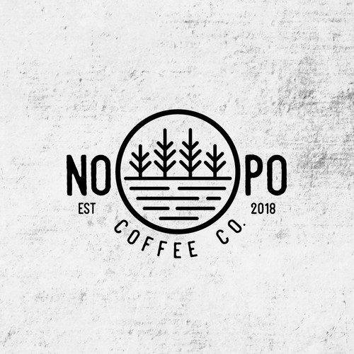 Hipster / Outdoor Enthusiasts NoPo Coffee Co. Logo Design | Logo design ...