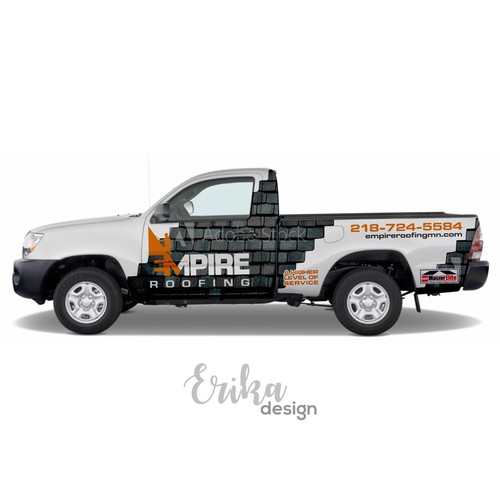 Create A Truck Wrap For Residential Roofing Company | Car, truck or van ...